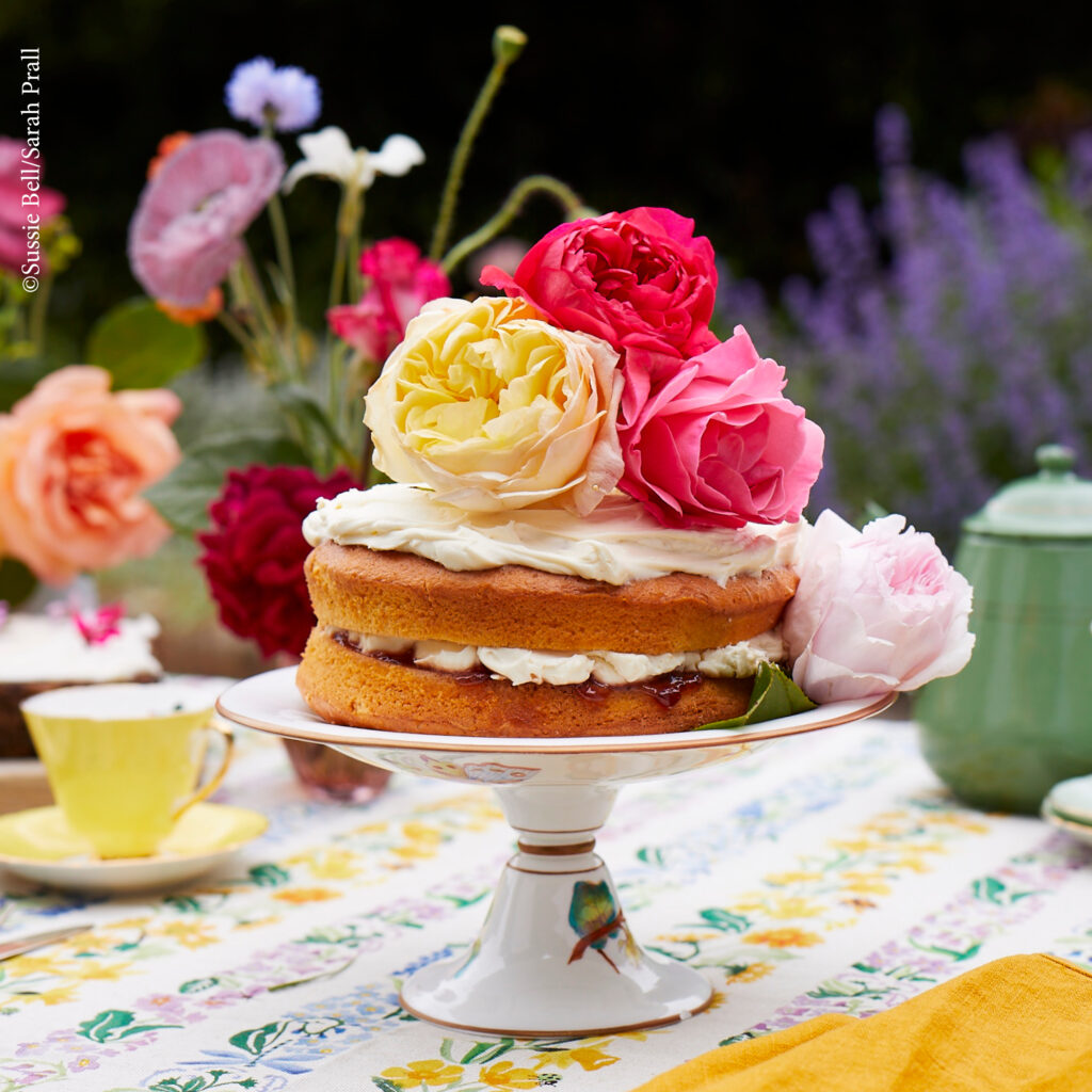 Heavenly scented rose and raspberry cake - National Garden Scheme