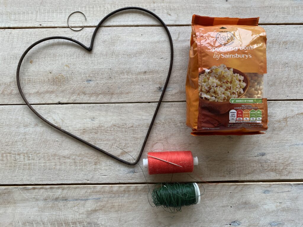 Popcorn wreaths and garlands - National Garden Scheme