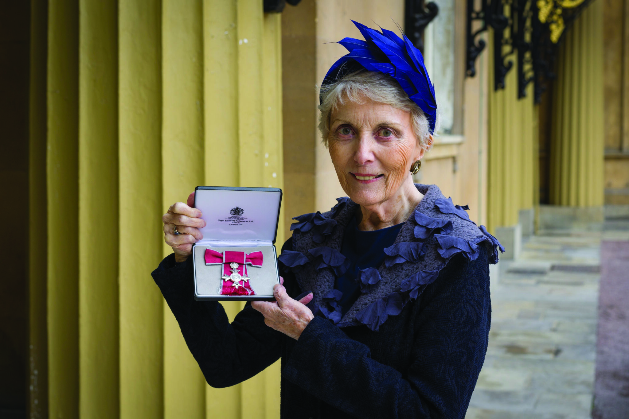 Susan Copeland receives MBE from King Charles III - National Garden Scheme
