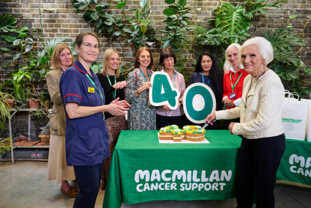 Mary Berry joins Macmillan nurses for afternoon tea to celebrate 40th ...
