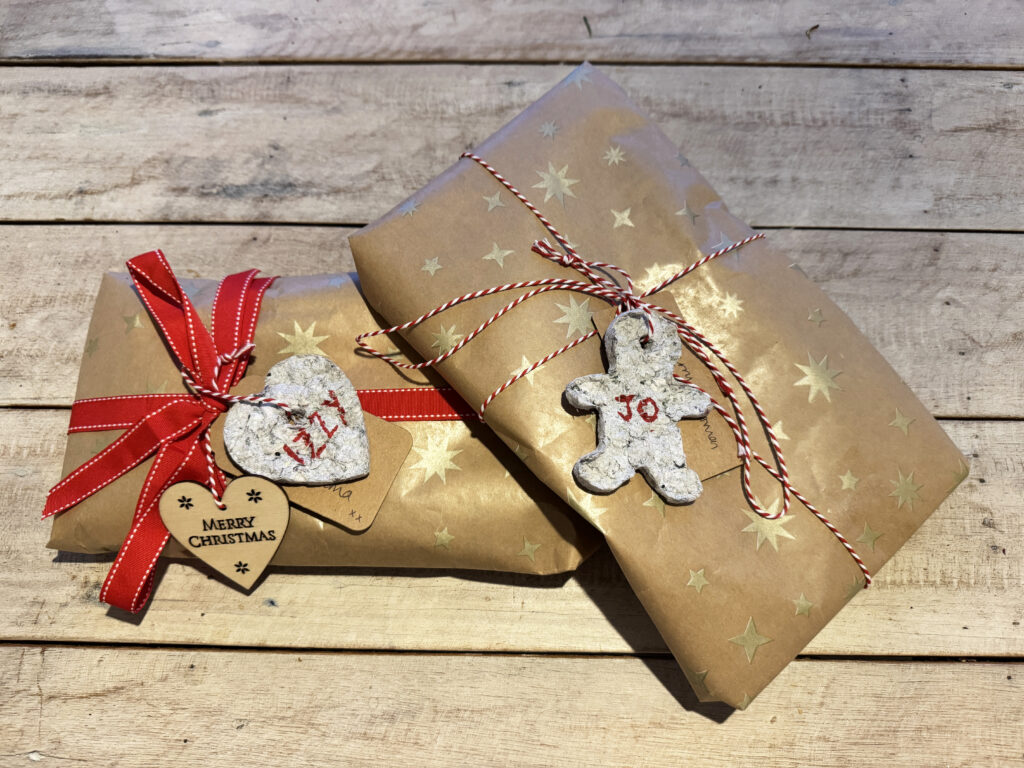 Seed paper name tags - National Garden Scheme