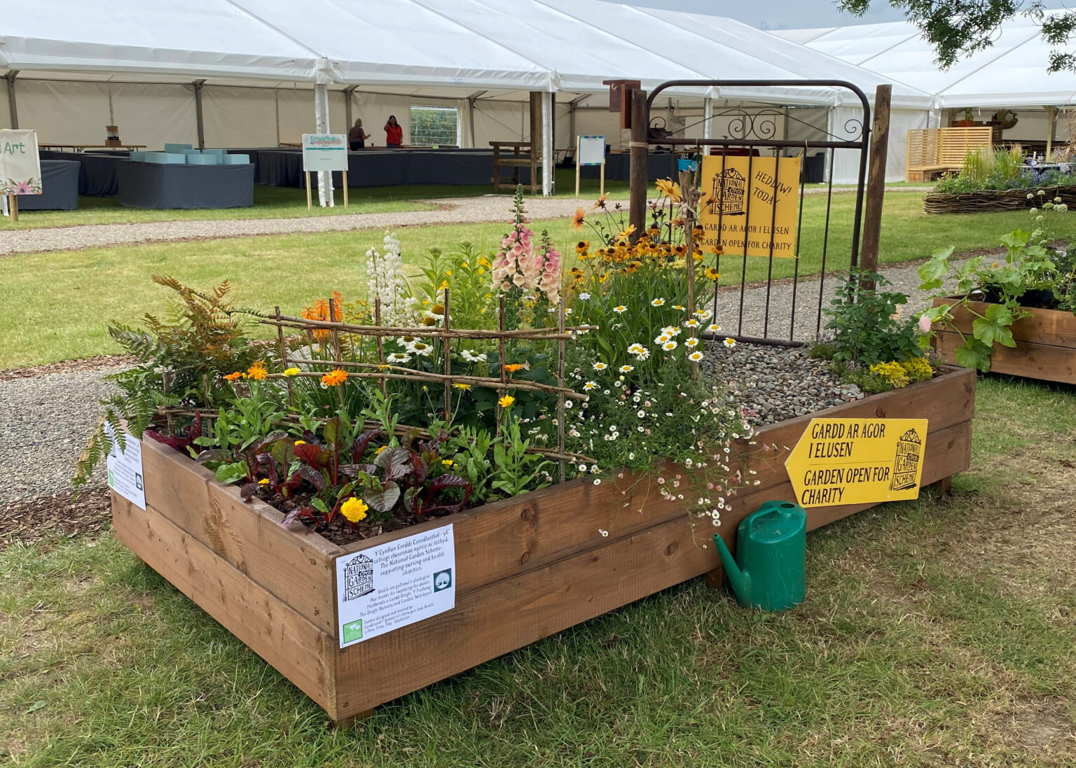 Our 'Support' micro show garden at the Royal Welsh Agricultural Show 21 ...